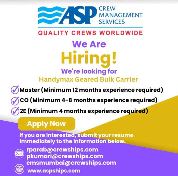 ASP SHIPS INDIA PRIVATE LIMITED - seafarerjobs.com
